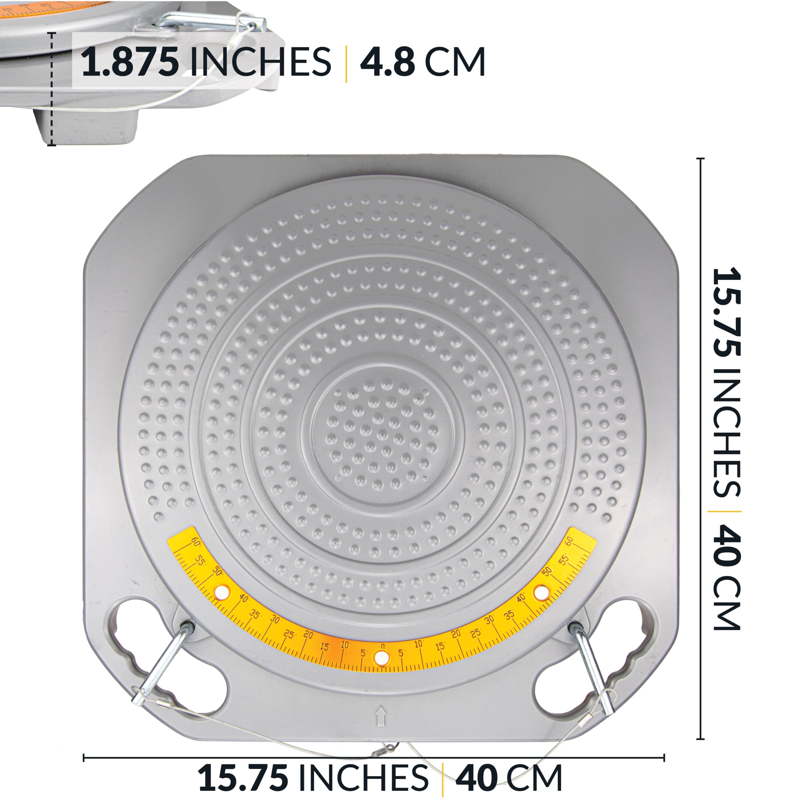 Mua AutoSolo Wheel Alignment Turn Plates - 4-Ton Capacity, Brass Dial ...