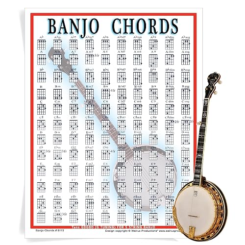 Banjo Chord Mini Chart in Oman | Whizz Banjo Accessories
