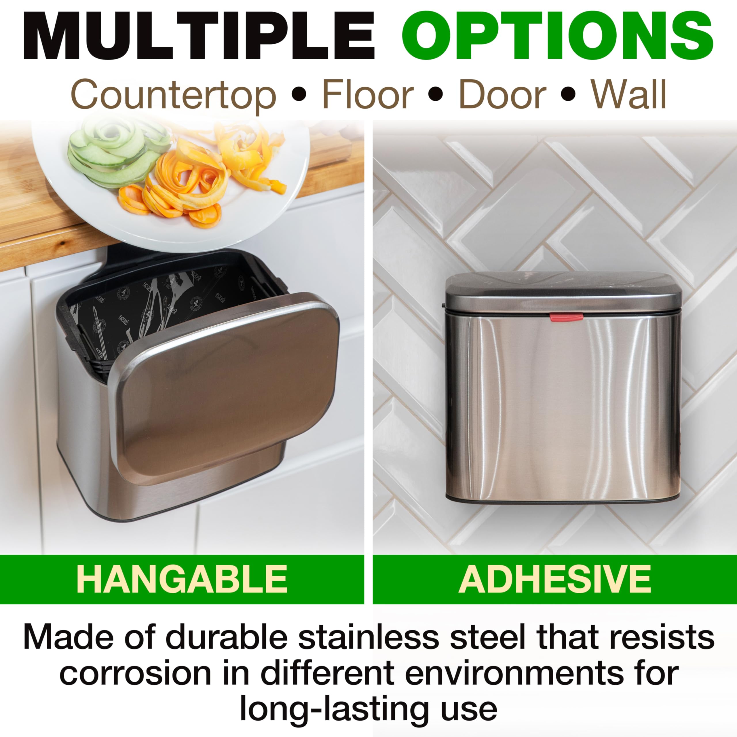 Mua Eparé Kitchen Compost Bin Countertop - 1 Gallon Odorless Small ...