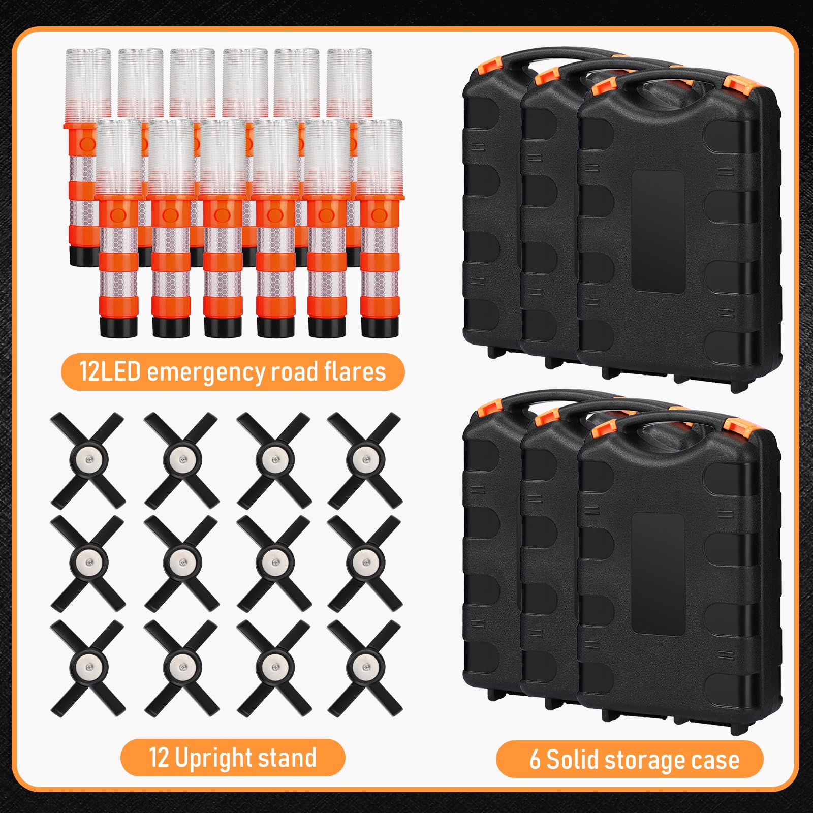 Mua Leumoi Emergency Road Flares Kit LED Roadside Flares Warning ...