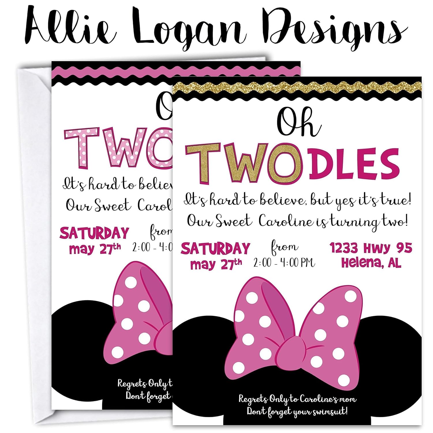 Oh Twodles Birthday Invitation Template TUTORE ORG Master Of Documents