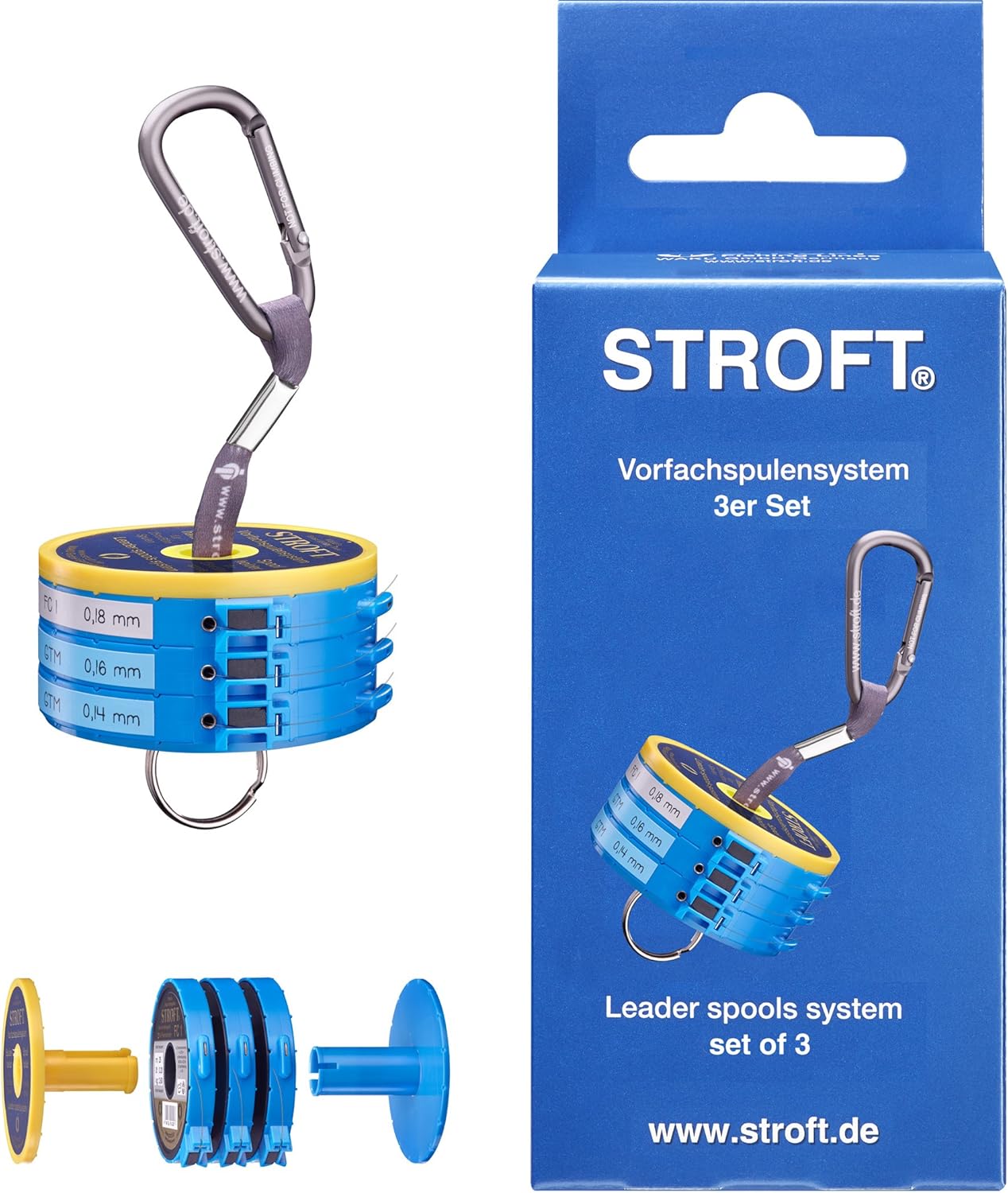 WAKU Stroft Leader spools system with cutter rings: Amazon.co.uk ...