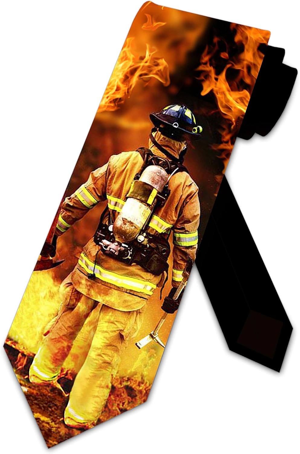 Amazon.com: Firemen Ties Mens Firefighter EMS Necktie by Three Rooker ...