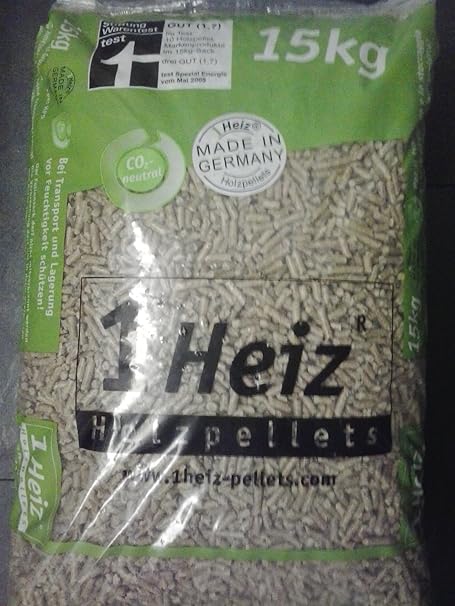 1Heiz® Holzpellets Sackware 2x15kg (Gesamt:30kg): Amazon.de: Garten