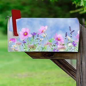 Amazon.com: VWAQ Spring Flowers Magnetic Mailbox Cover - Summer Floral ...