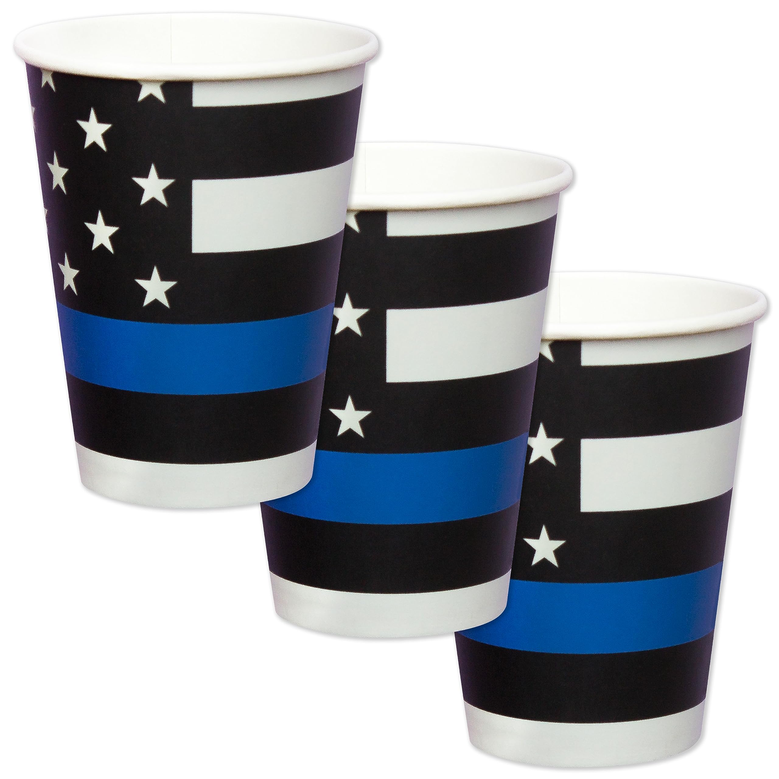 Mua Police – Thin Blue Line Party Cups (32 cups)! 12oz. Heavyweight ...