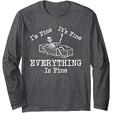 Amazon.com: I’m Fine It’s Fine Everything Is Fine Funny Skeleton Gothic ...