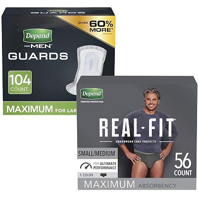 Buy Depend Complete Protection Package: Real Fit Incontinence Underwear ...