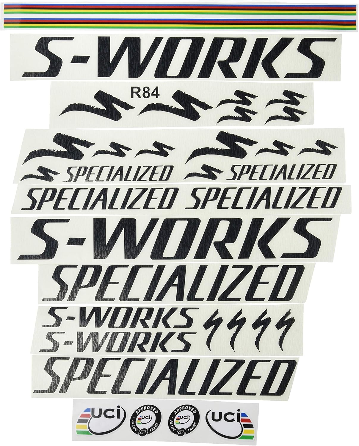 Ecoshirt 46-W1LL-5ODA Stickers S Works Specialized Aufkleber Decals ...