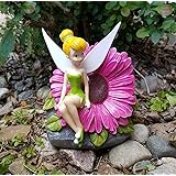 Disney Tinkerbell Silhouette Garden Solar Light - Outdoor Post Lights ...