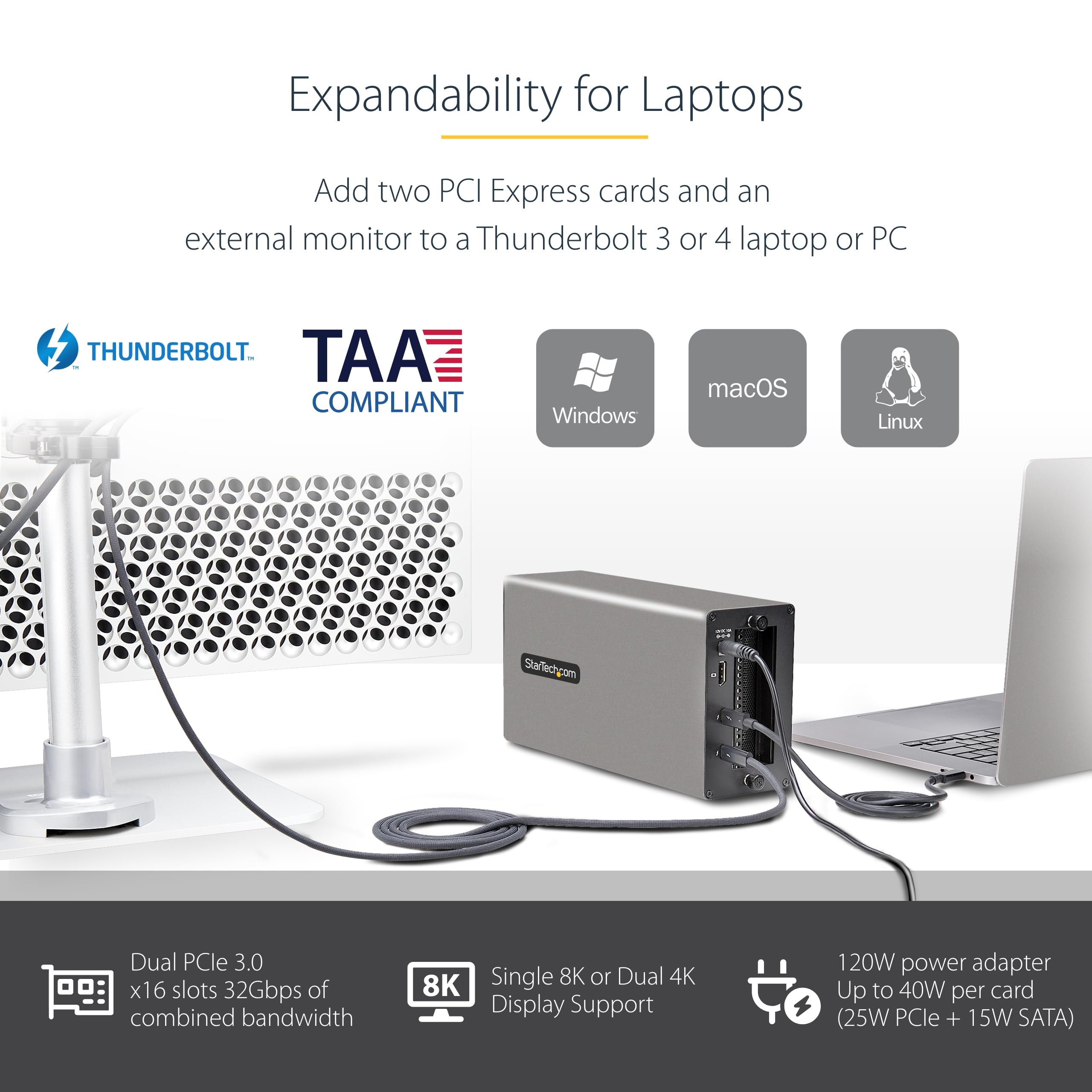 Mua StarTech.com Thunderbolt 3 PCIe Expansion Chassis, External ...