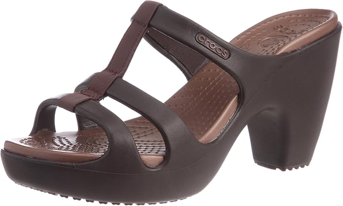 Crocs, Cyprus III Tacco W, Scarpe col Tacco, Donna, Marrone (ESBZ), 34. ...