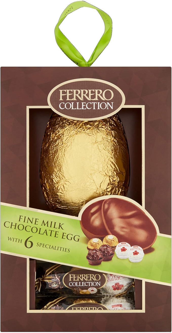 Ferrero Collection Fine Milk Chocolate Egg with 6 Specialities, 240g ...