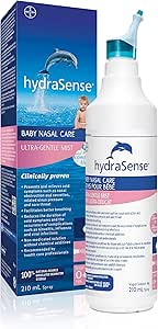 hydraSense Ultra-Gentle Mist Nasal Spray, Baby Nasal Care, 100% Natural ...