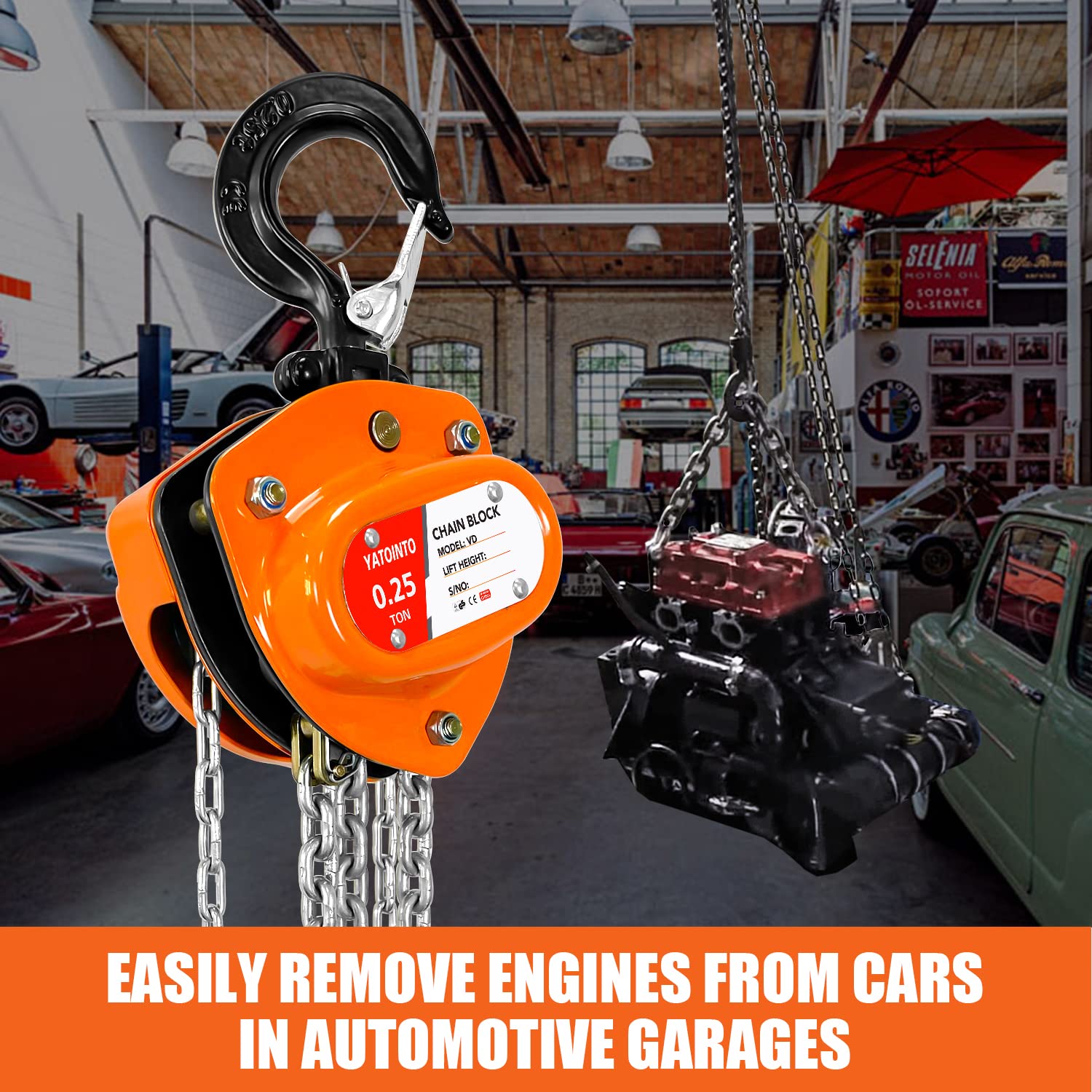 Mua Chain Hoist 1/4 Ton (550Lbs) Capacity | Mini Hand Chain Hoist 10FT ...