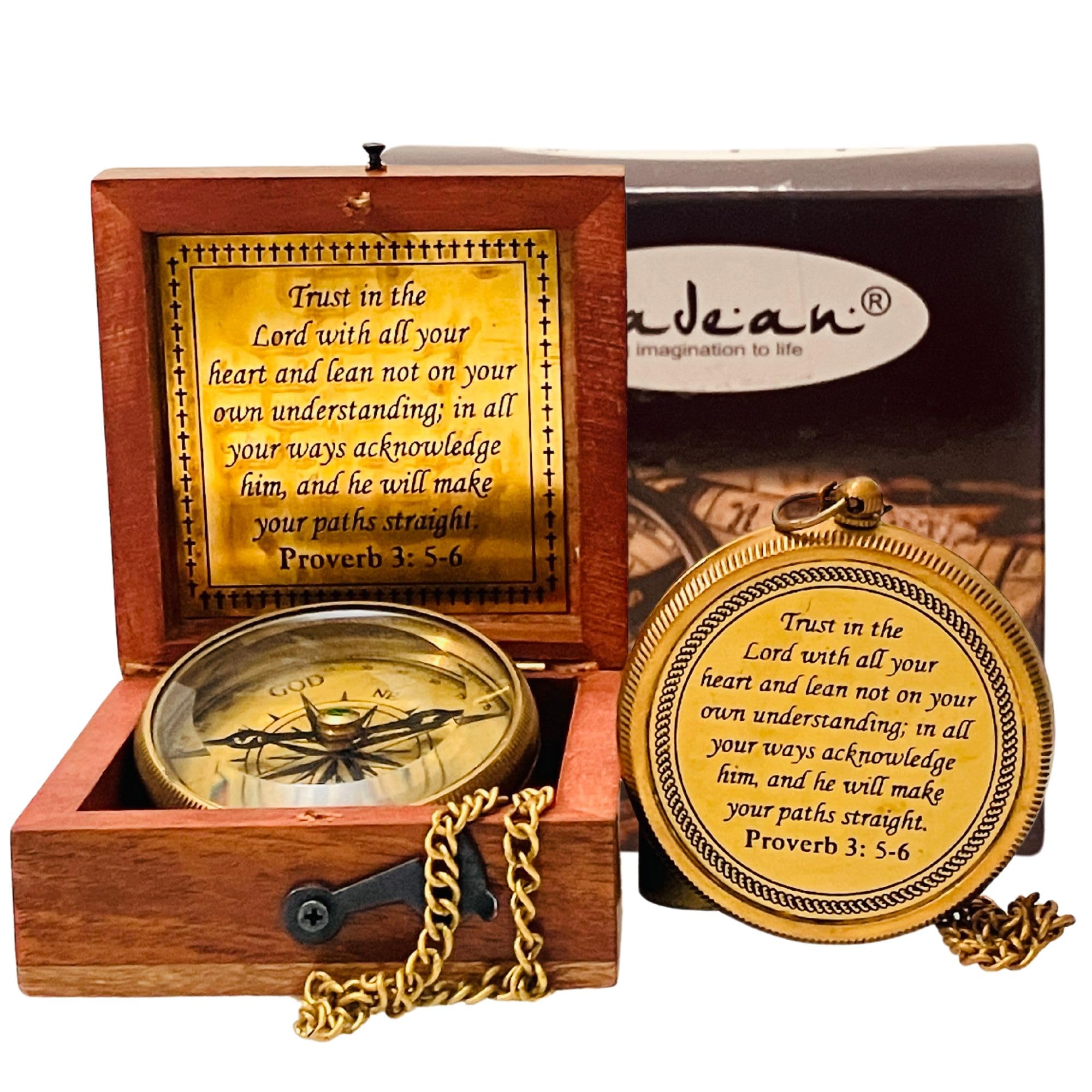 Trust in The Lord with All Your Heart -Proverbs 3: 5-6 Quote Engraved ...