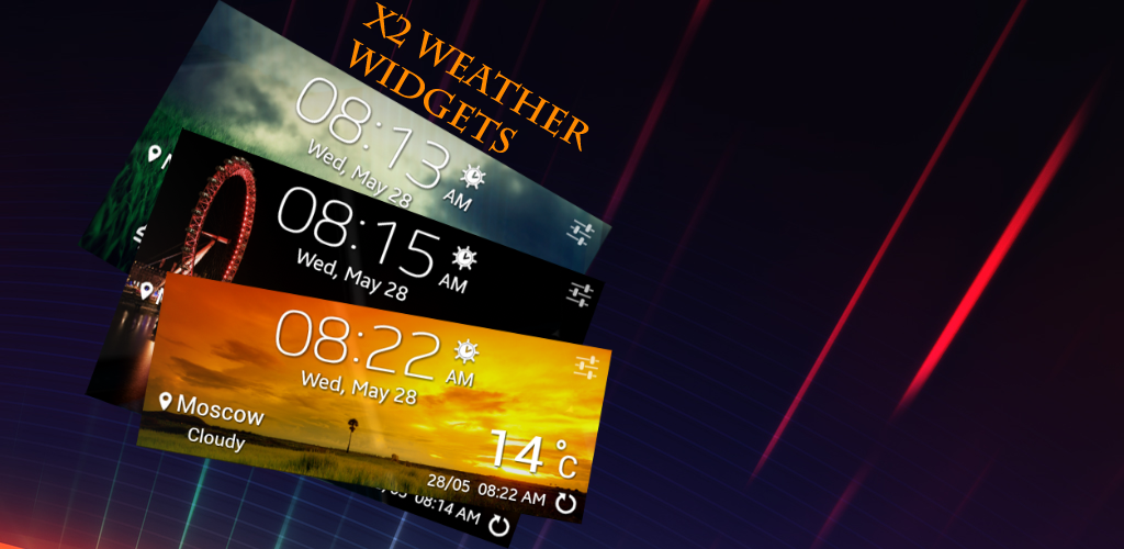 Beautiful X2 Weather Widgets:Amazon.co.jp:Appstore for Android