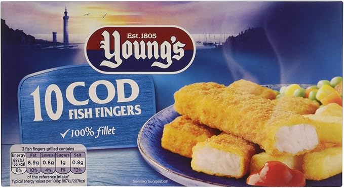 Young's Cod Fish Fingers x10, 280g (Frozen): Amazon.co.uk: Grocery