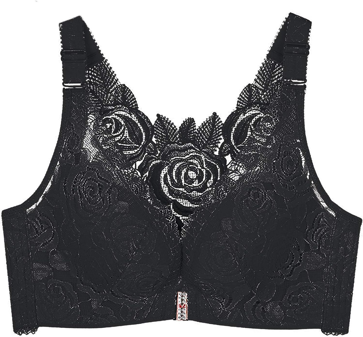 Chlry Sport-BHS Damen Ohne Bügel V-Ausschnitt und Spitze Vollschalen BH ...