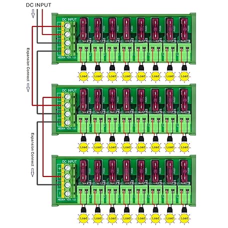 Mua DIN Rail Mount DC 5-32V 8 Channel Pluggable Top Wiring Terminal ...