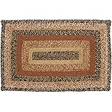 Amazon.com: VHC Brands Kettle Grove Half Circle Jute Rug 16.5x33 ...
