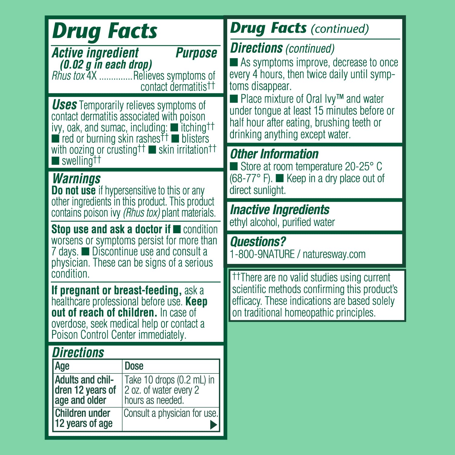 Mua Boericke & Tafel Oral Ivy Liquid, Poison Ivy & Oak Treatment ...