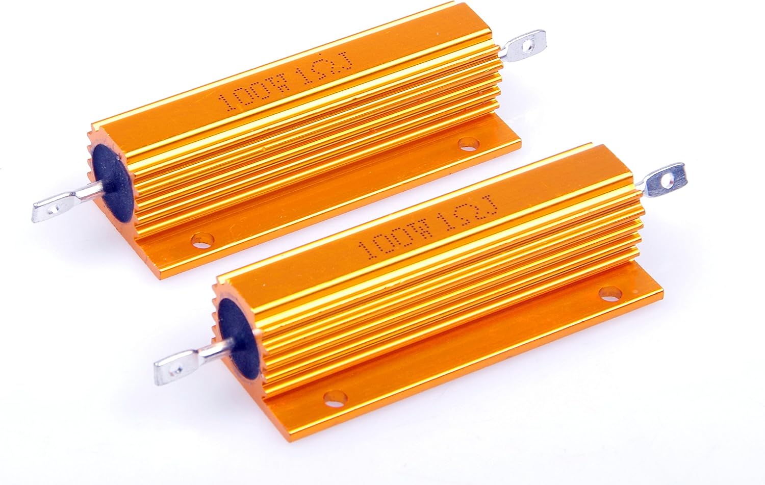 LM YN 100 Watt 470 Ohm 5% Electronic Aluminium Shell Resistors Gold ...