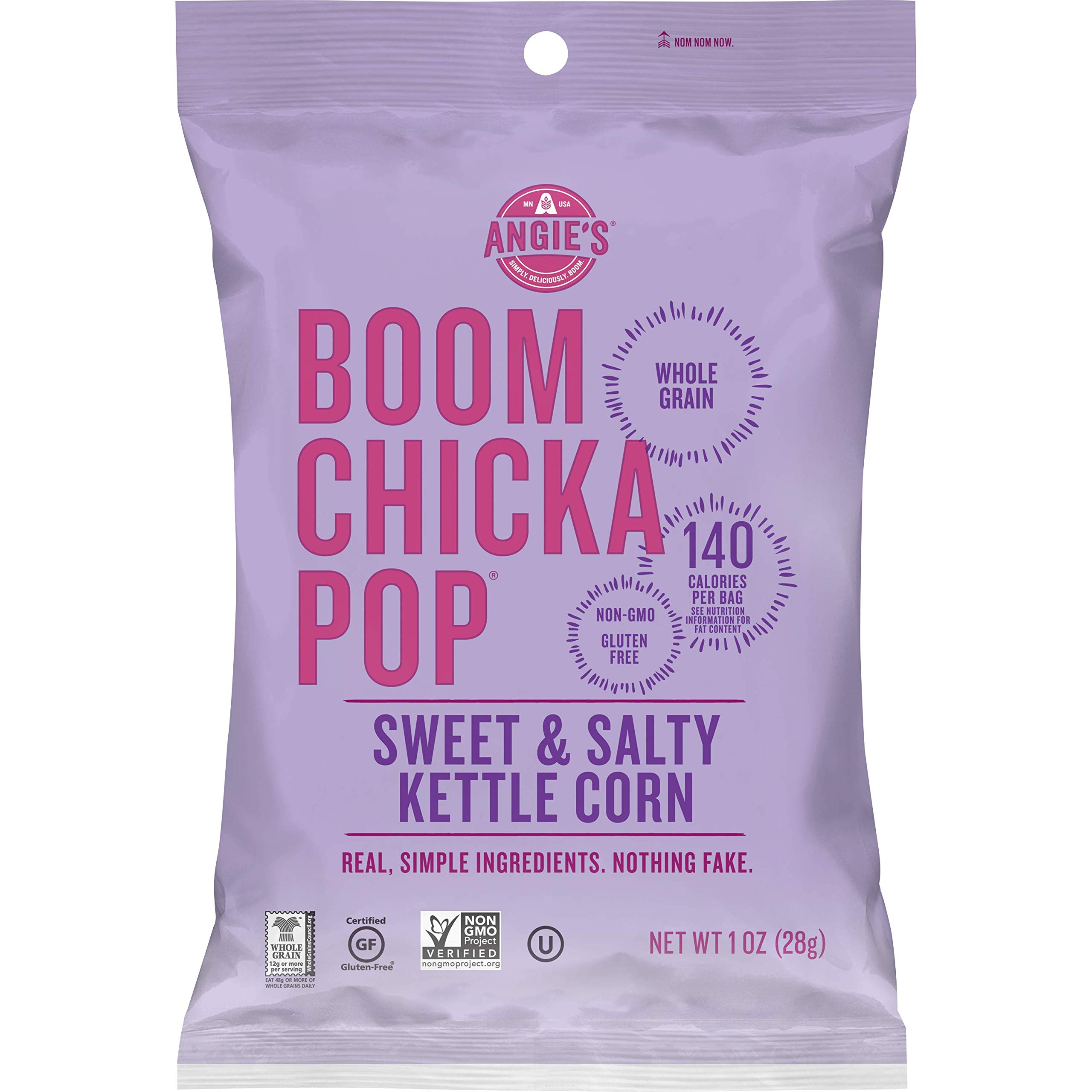 Angie's BOOMCHICKAPOP Sweet & Salty Kettle Corn Popcorn, 1 oz ...