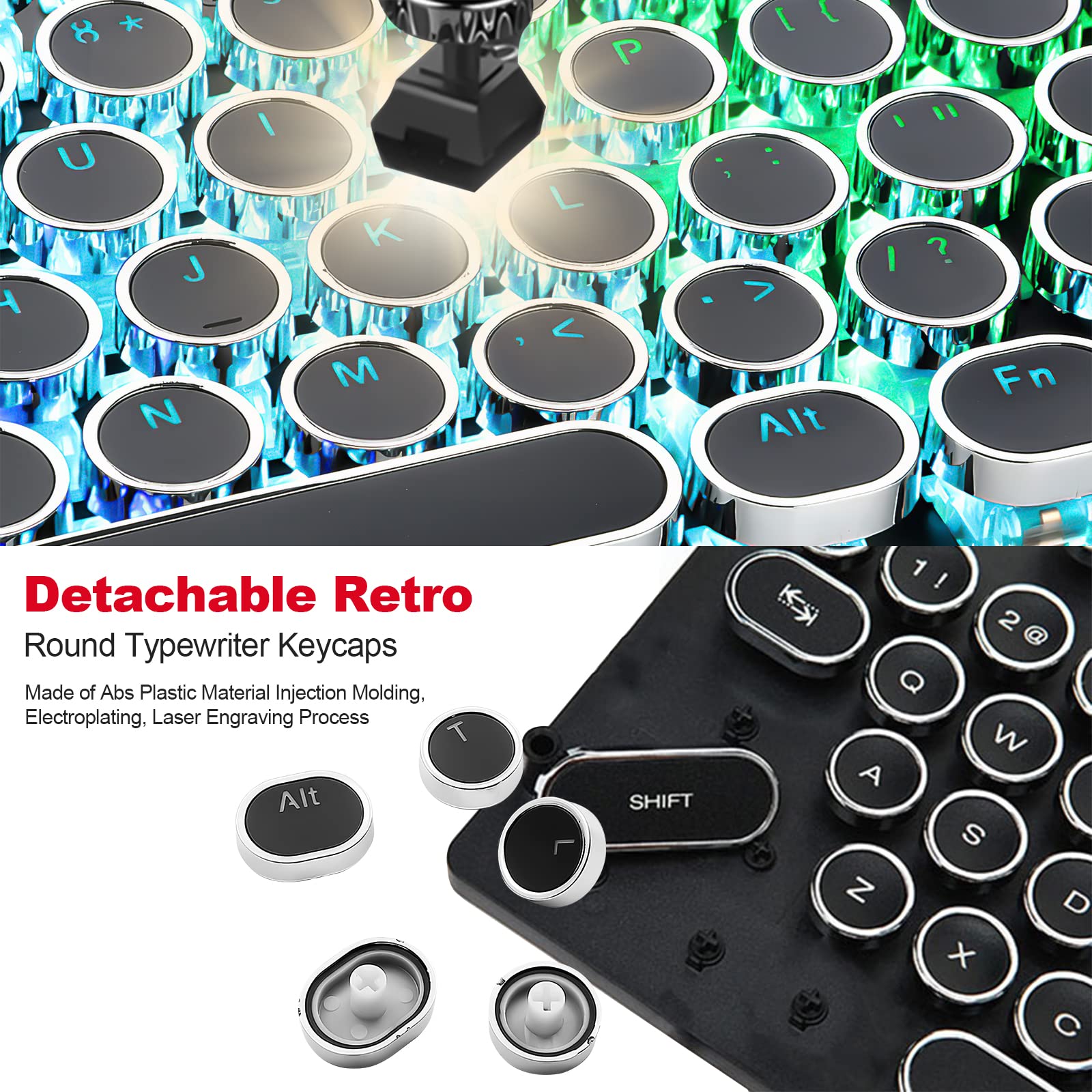 Mua SOOTOP Steampunk Typewriter Keycaps Pudding Keycap Set Typewriter ...