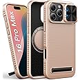 Amazon.com: BXYJY for iPhone 16 Pro Max Case with Kickstand, Slide Lens Cover, Slim Fit ...