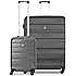 Karabar Set of 2 Hard Shell Luggage Bags Suitcases Cabin Carry-on and ...