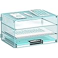 Amazon.com: DALTACK 3 Tier Letter Tray Paper Organizer Mesh Metal Desk ...