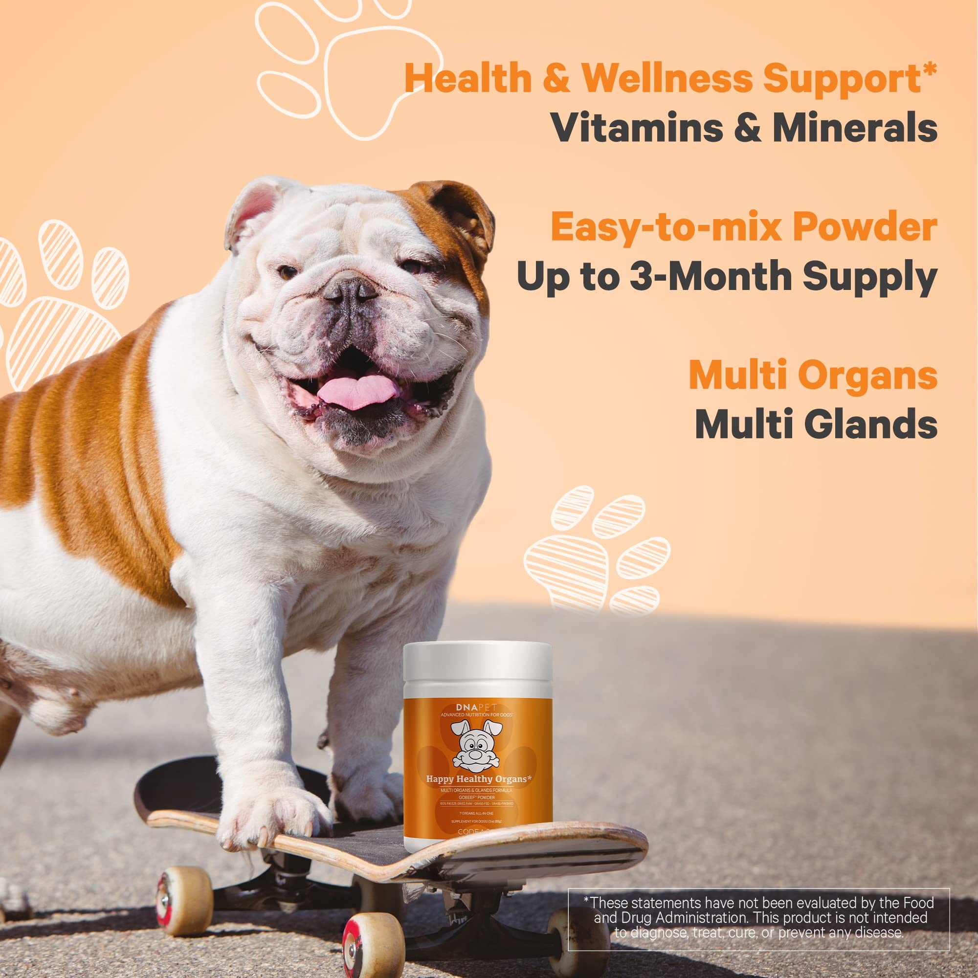 Mua DNA PET Happy Healthy Organs & Glands Supplement for Dogs, Freeze ...