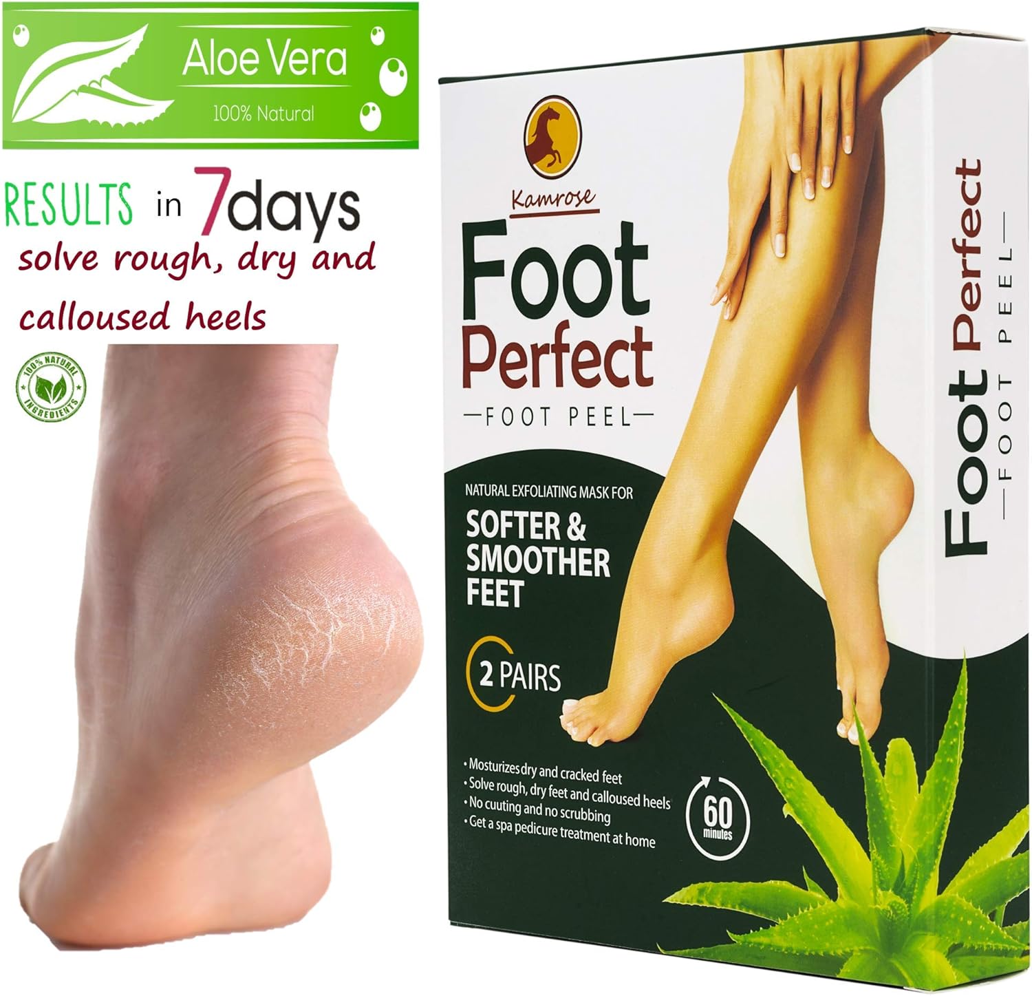 2 Pairs Foot Peel Mask, Exfoliating Peeling Socks, Callus Remover ...