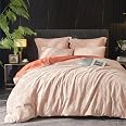 Amazon.com: Grassix Linen Duvet Cover Queen - Paisley Jacquard Linen ...