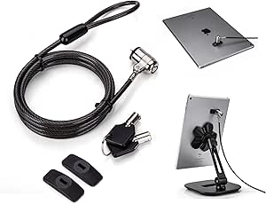 Amazon.com: AboveTEK Laptop Lock, Tablet Lock Security Cable, 2 Keys ...