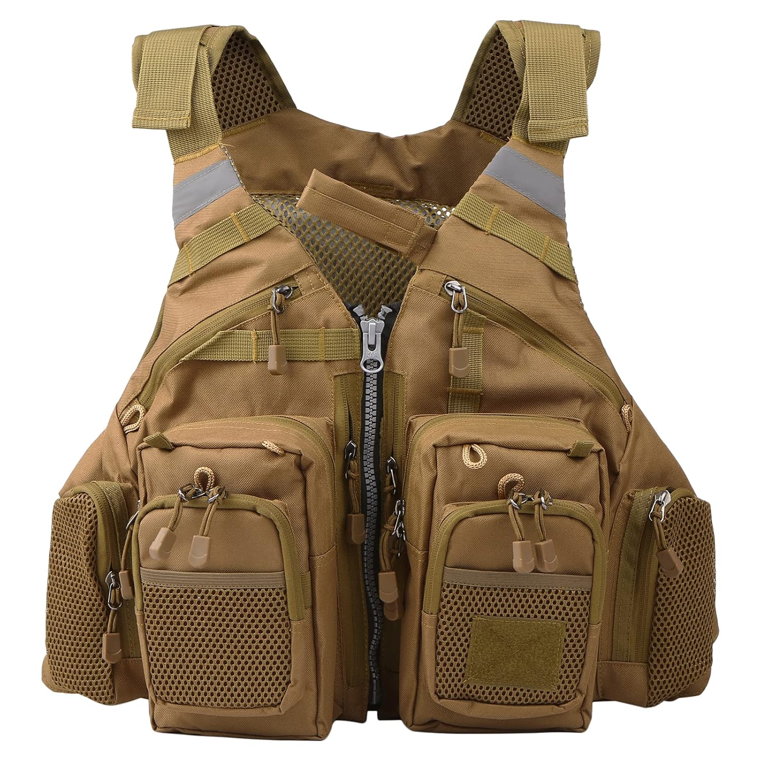 Outdoor Breathable Padded Fishing Life Vest Superior 209lb Bearing Life ...