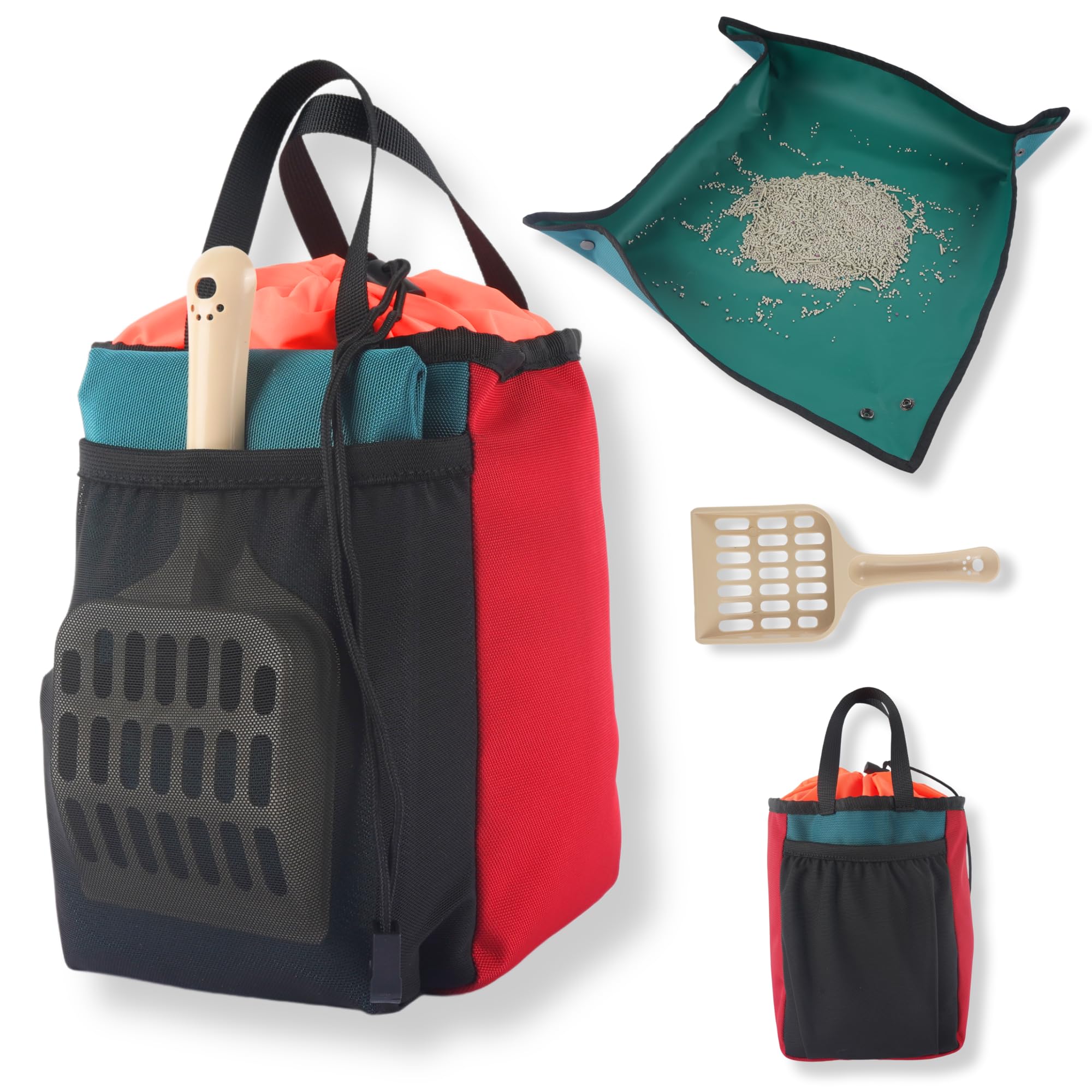 Travel Litter Box for Cats (3in1) Kit by OutdoorBengal - Portable ...