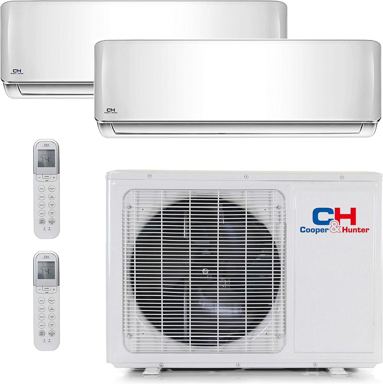 Amazon.com: COOPER AND HUNTER Dual 2 Zone Mini Split Ductless Air ...