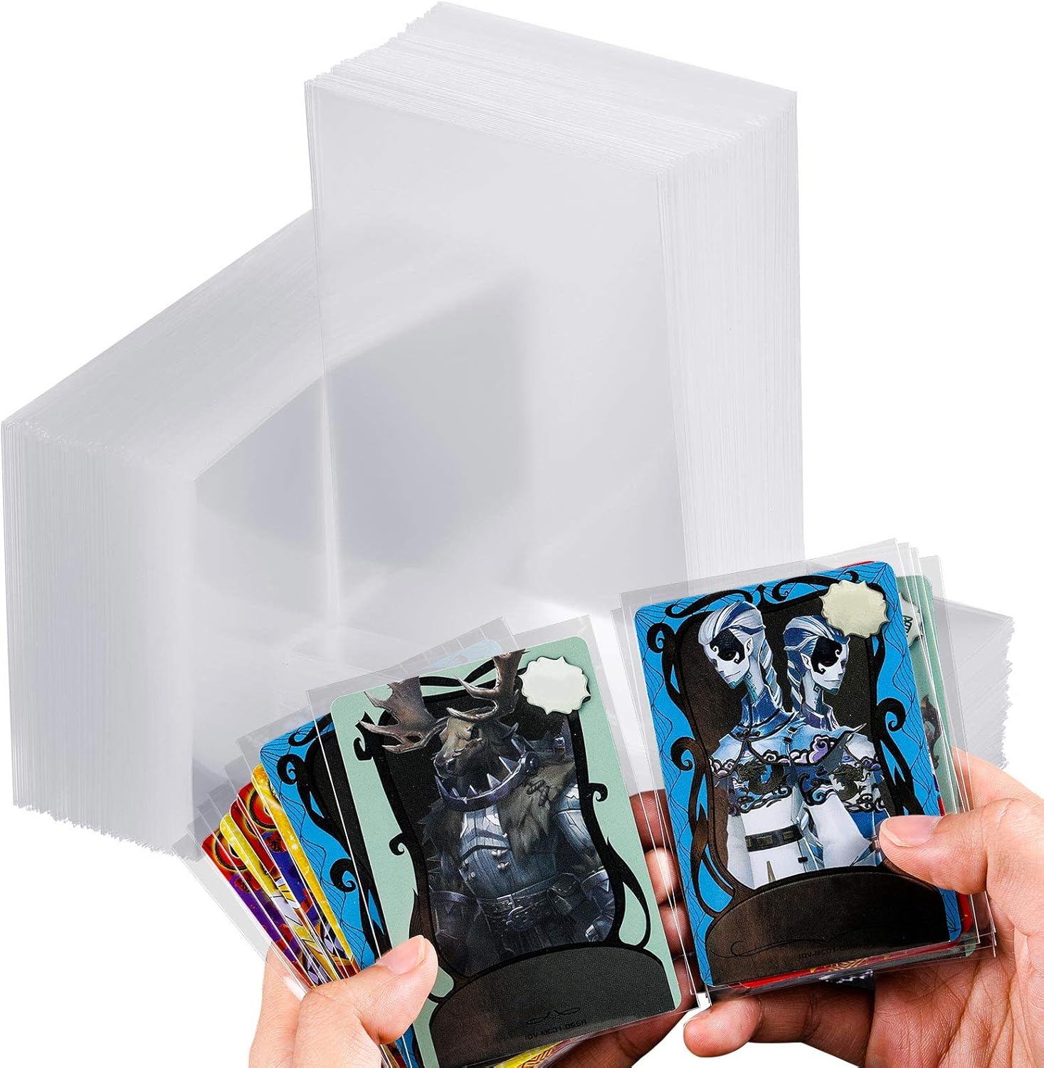 600 Pieces Card Penny Sleeves for Trading Card Clear Card Protectors ...