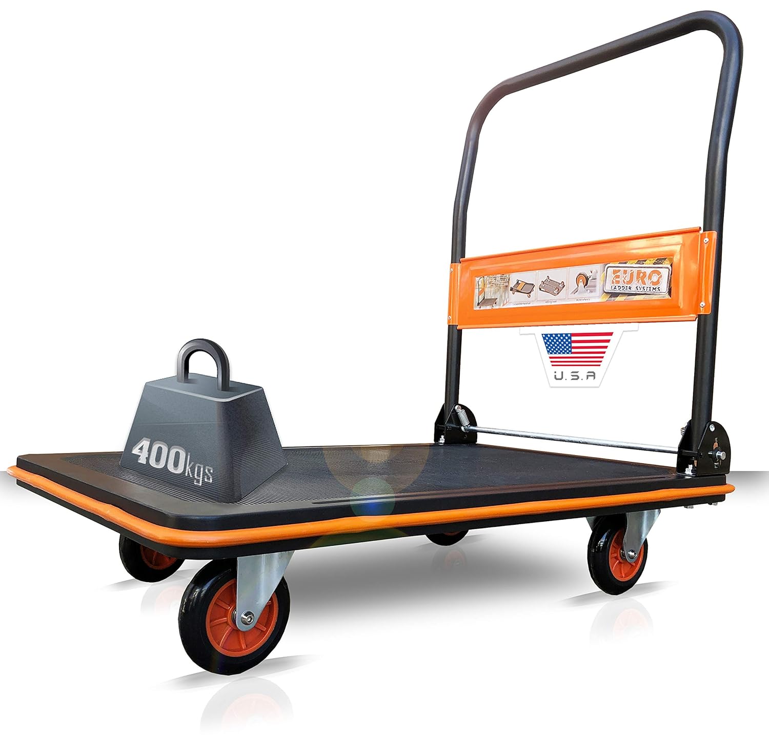 EuroLadderSystems Portable Trolley 3 x 2 feet - 400 kg Load Capacity ...