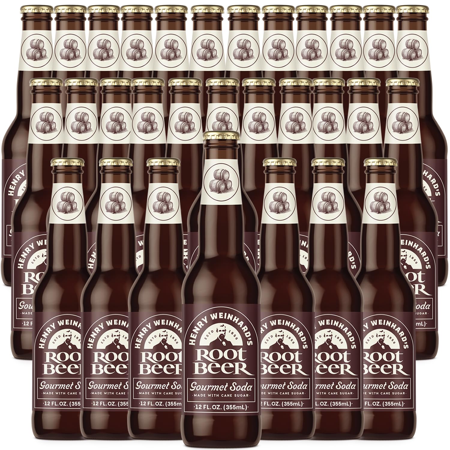Henry Weinhard's Root Beer 30 Pack | 12oz Glass Bottles | Classic ...