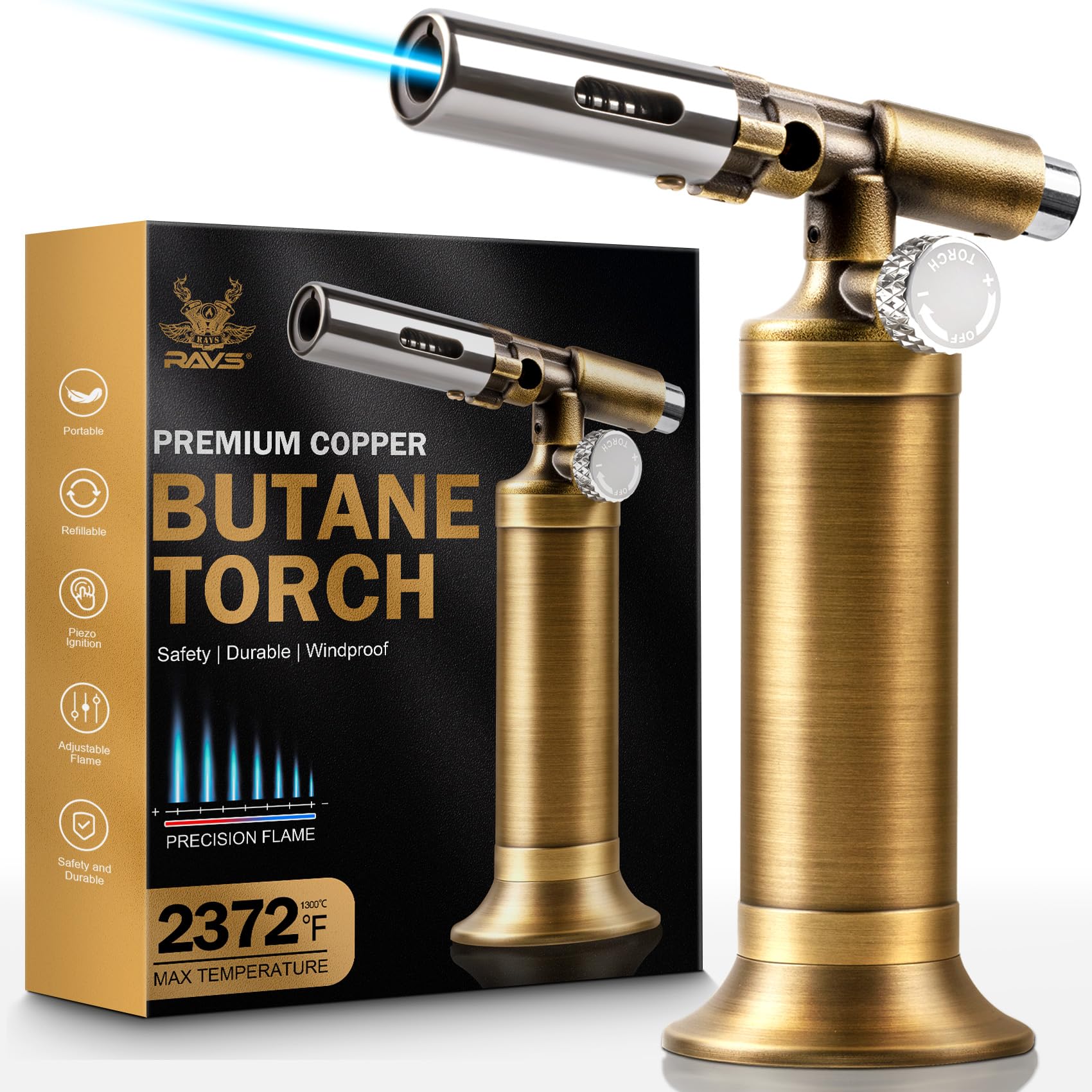 Mua ravs Butane Torch Lighters Butane Refillable, Copper Blow Torch ...