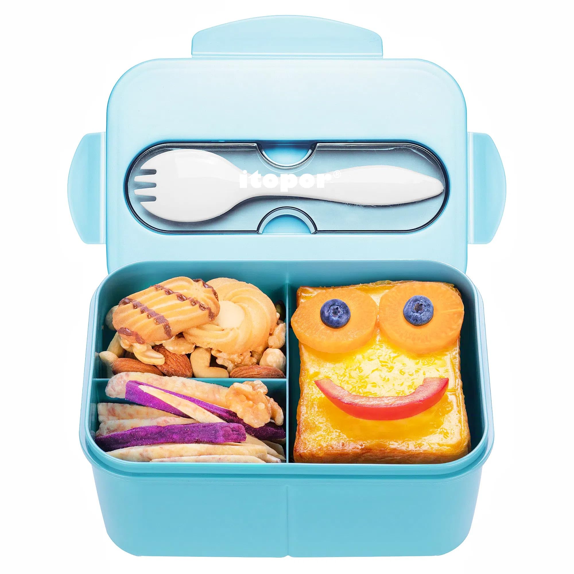Itopor® Ideal Leak-Proof Bento Box for Kids,BPA-Free Lunch Box Kids ...