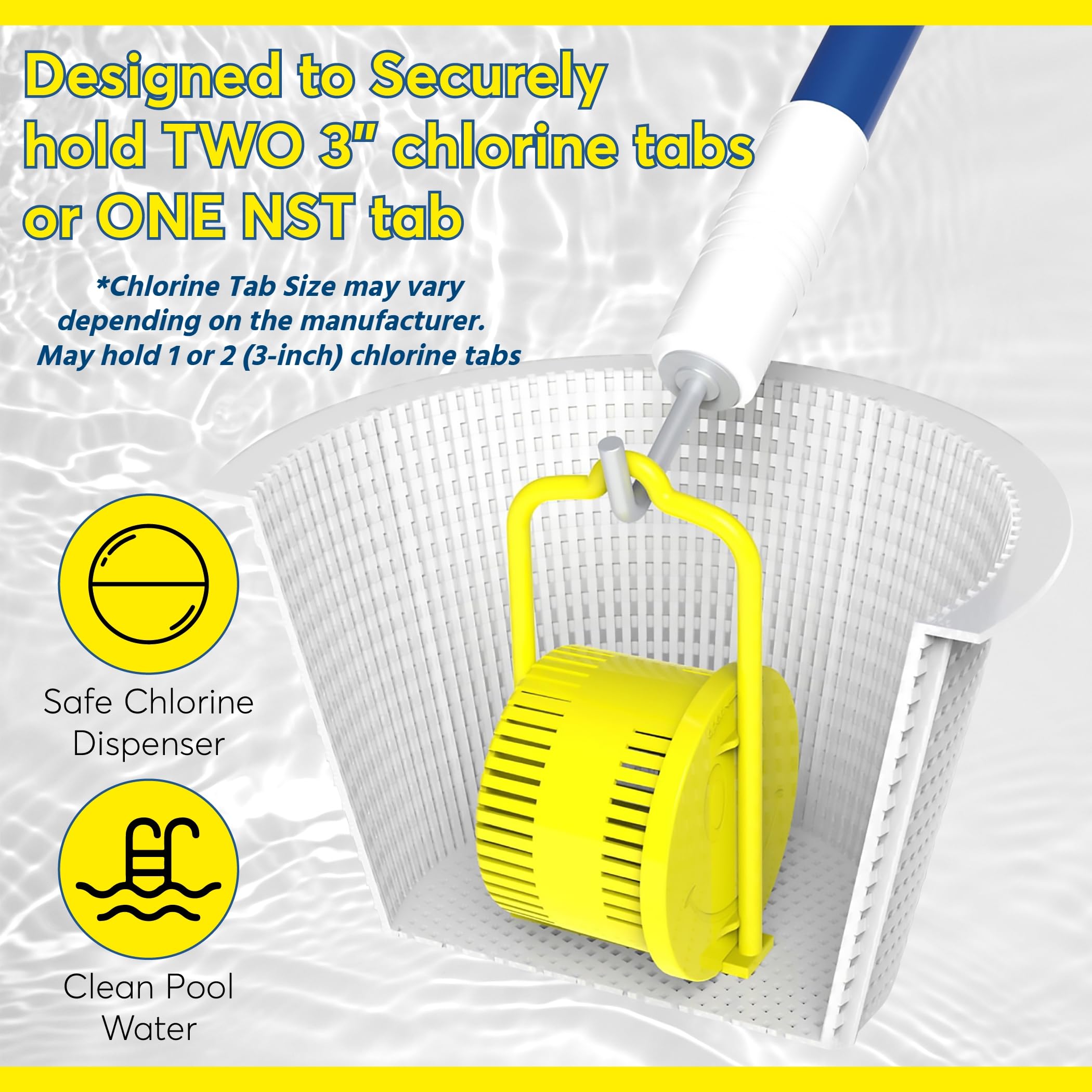 Mua (Updated) The Skimmie Happy Tab: Chlorine Dispenser for Pool ...