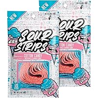 Amazon.com : Sour Strips Cotton Candy Flavored Sour Candy Strips ...