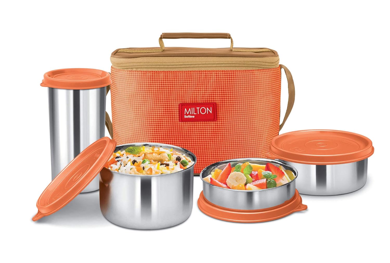 Buy MILTON Delicious Combo Stainless Steel Insulated Tiffin, Set of 4 ...