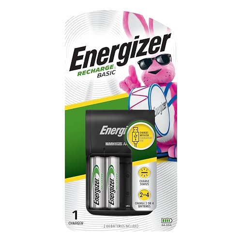 Energizer Recharge Basic Battery Charger, Rechargeable AAA and ...