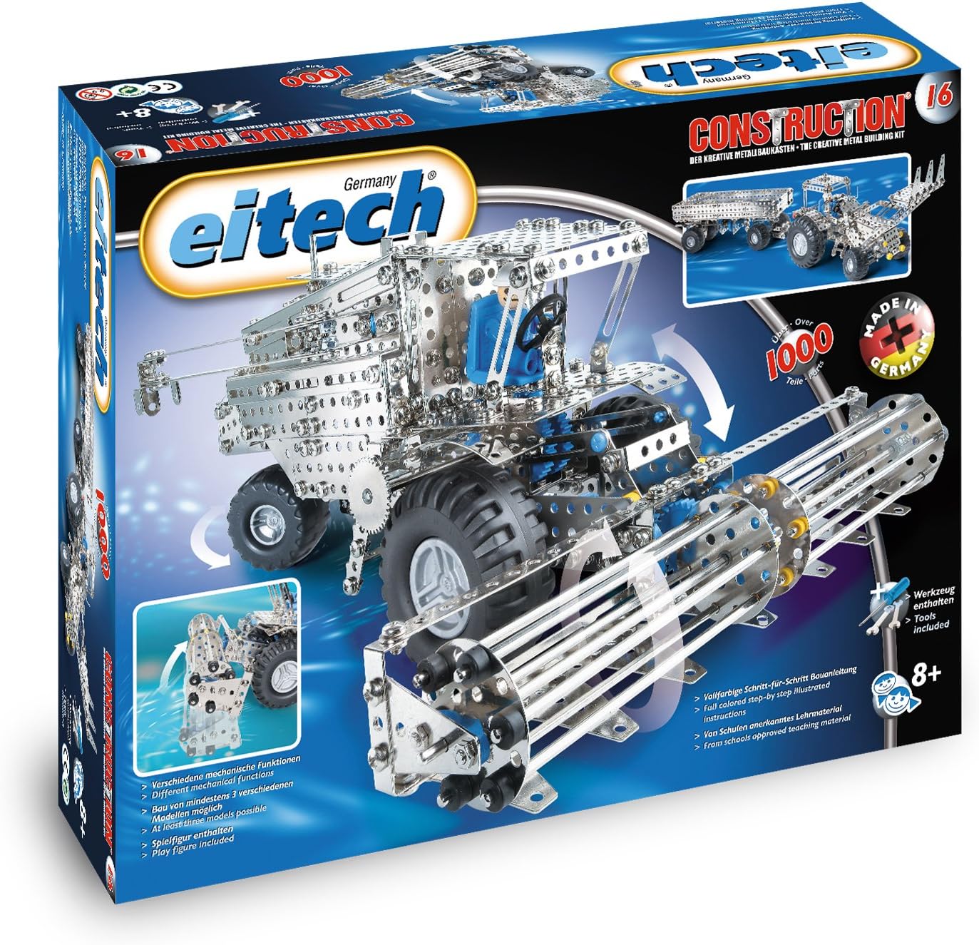Eitech 00016 - Metallbaukasten C 16 Mähdrescher - Traktor: Amazon.de ...