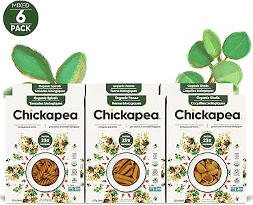 Chickapea Organic Chickpea Lentil Pasta - Variety Pack - High Protein ...